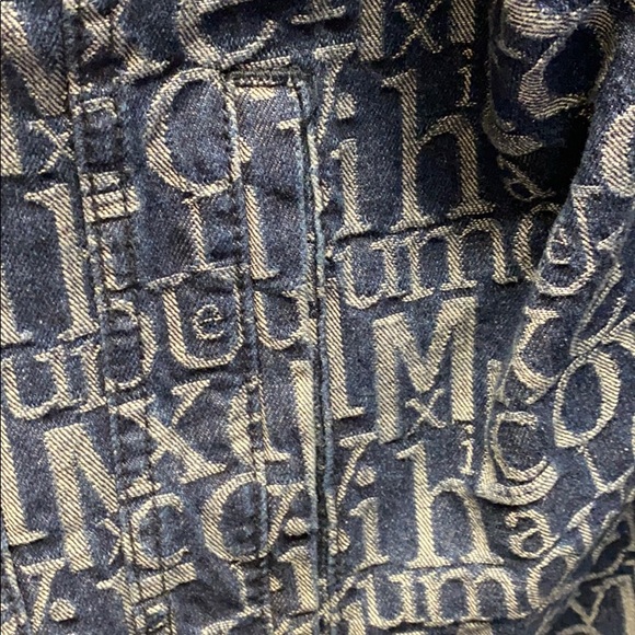 Fashion Nova | Jackets & Coats | Nwot Letter By Letter Graffiti Denim ...